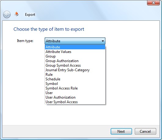 Exporting Server Objects – Longview v25