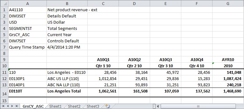 Analyzing Data Query Results – Longview v25