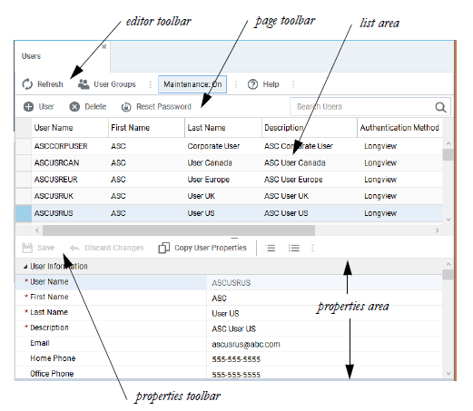 Maintaining Users And User Groups – Longview v25