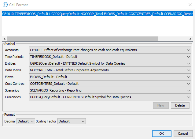 Editing Cell Formats – Longview v25
