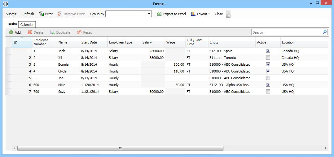 Developing Longview Tables – Longview v25