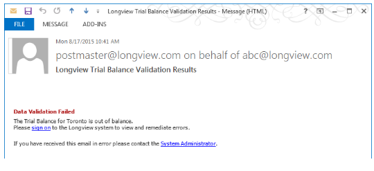 Send Email – Longview v25