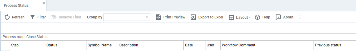 Reviewing Process Status – Longview v25