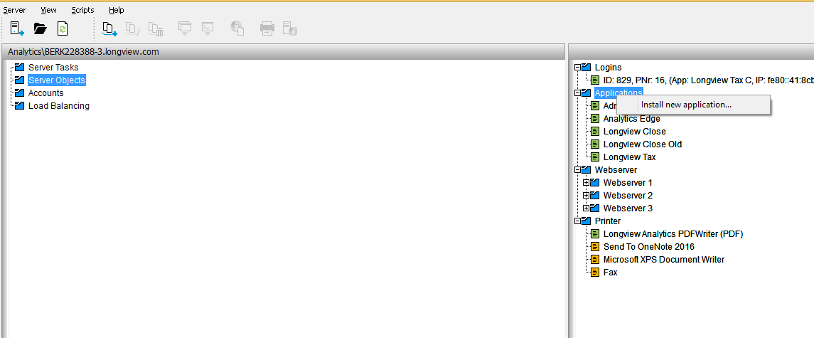 Installing Longview Close Analytics – Longview v25